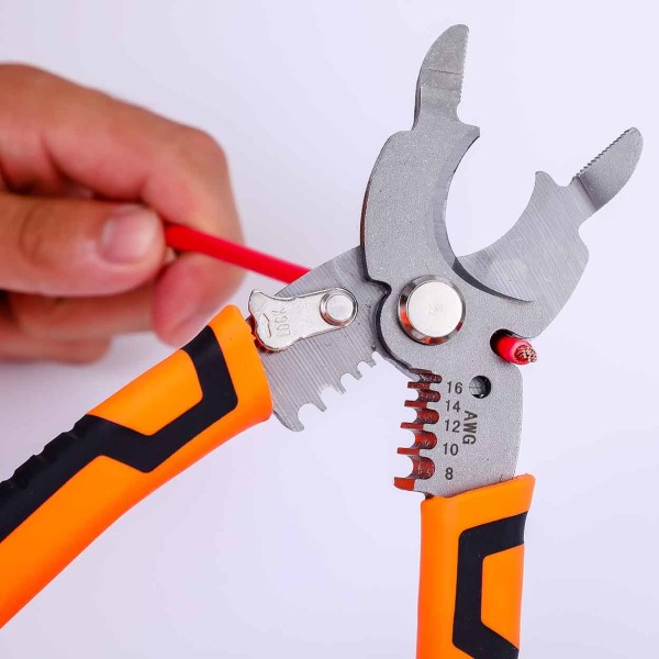 Quality 200mm Insulated Cable Stripper Pliers Electrical Wire Cutter Tool for sale