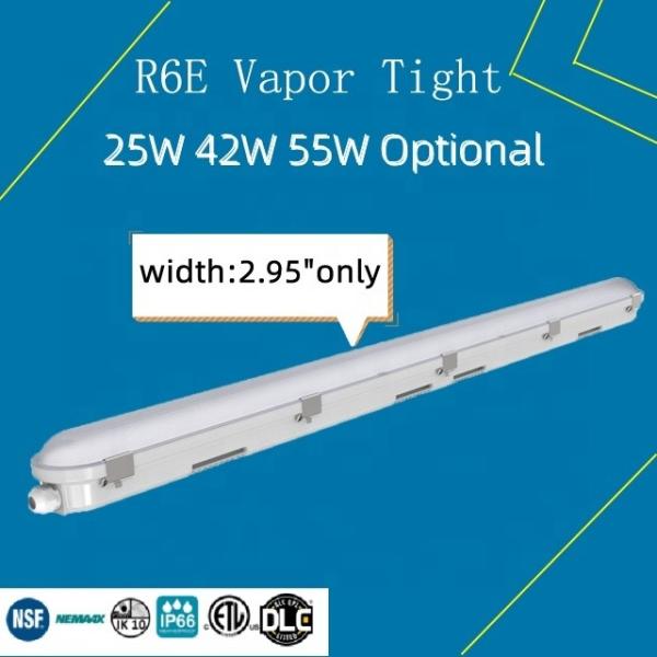 Quality Dimmable 85 CRI 25W 2ft 4ft 8ft Linear LED Batten Strip Shop Light Fixture -40 for sale