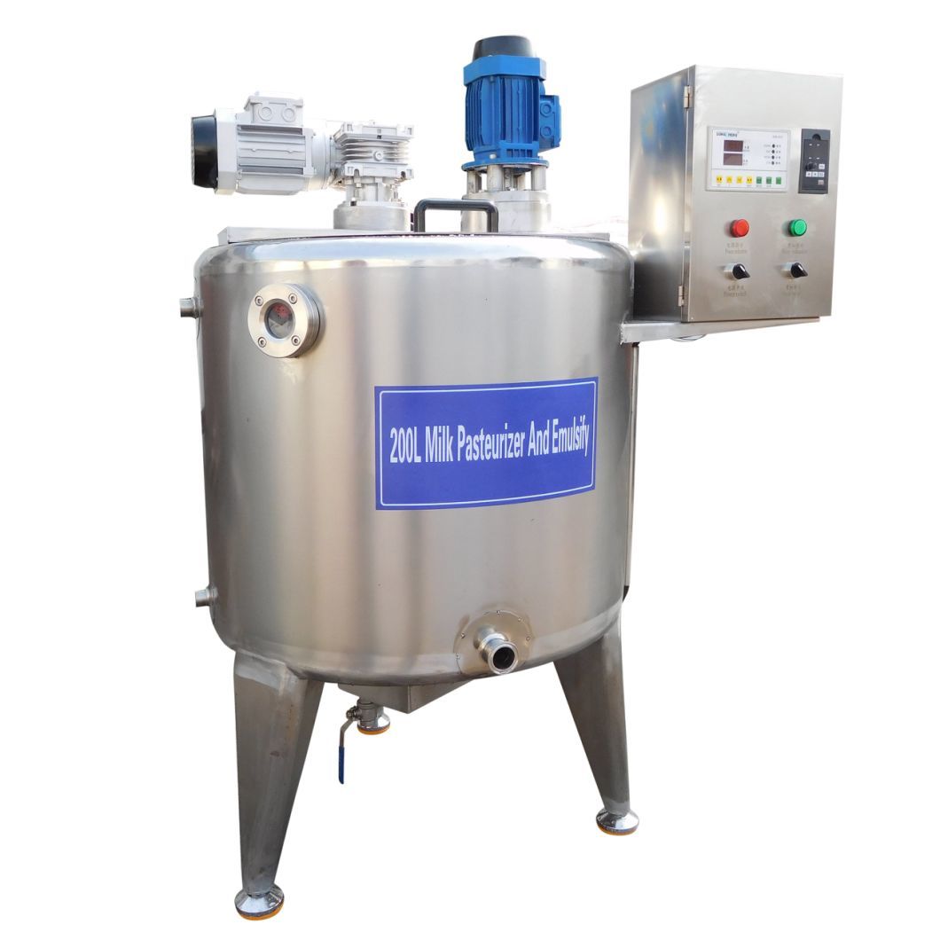 Sanitary Electric Heating Yogurt Chocolate Ice Cream High Shear Mixer Emulsifying Mixing Tank