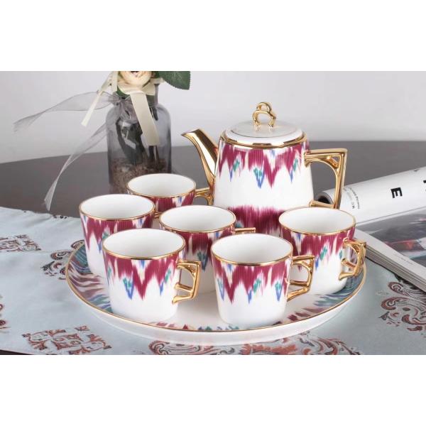 Quality 24K Bone China Coffee Cup Sets for sale