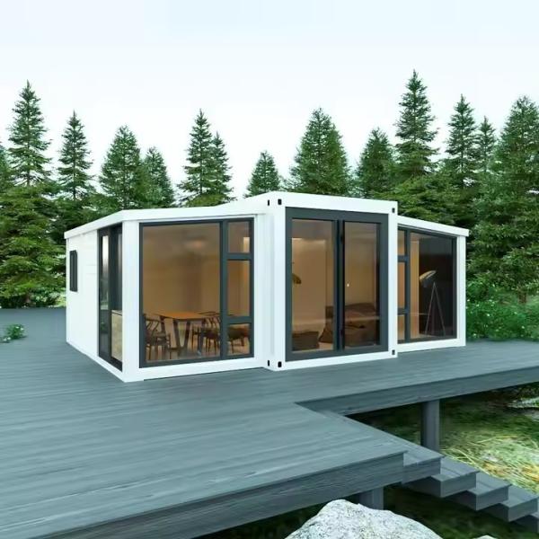 Quality Expandable Container House with Fireproof Panel and Optional Doors for Customer for sale