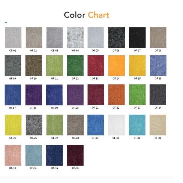 Quality 100% Felt Fiber Polyester Soundproof Acoustic Panel for Auditorium Gym for sale