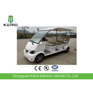 Quality Small Turning Radius 4 Wheels Electric Tourist Vehicles With 8 Seats for sale