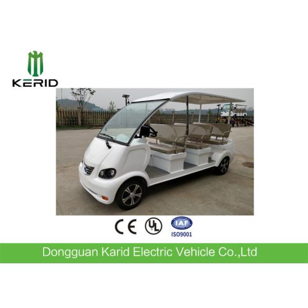 Quality Small Turning Radius 4 Wheels Electric Tourist Vehicles With 8 Seats for sale