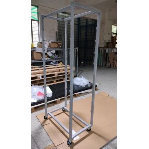 Quality Powder Coated Heavy Duty Garment Rack On Wheels Apparel Display Fixtures Non for sale