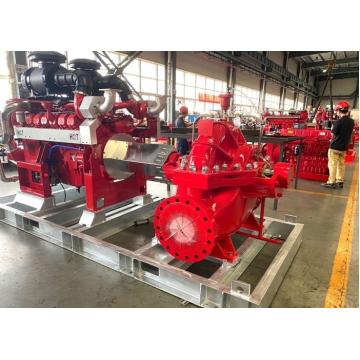 2000 GMP Double Suction Diesel Engine Fire Pump Set With UL / FM Certificates Be
