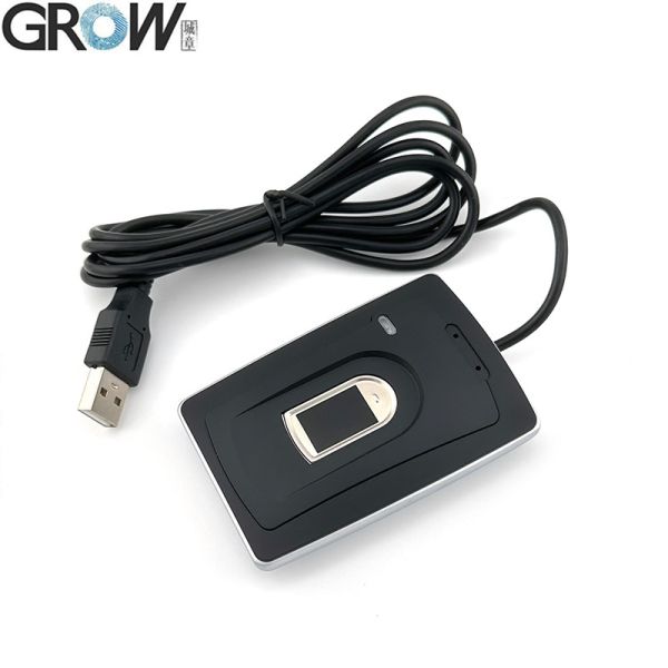 Quality GROW R102A Capacitive USB Fingerprint Reader With DC5V 208*288 Pixel 1500 Capacity For Windows Android Access Control for sale