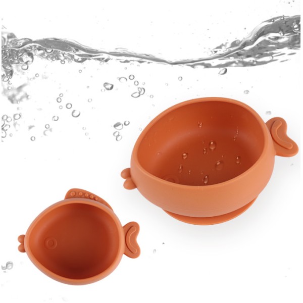 Quality Anti Slip And Drop Resistant Silicone Baby Bowl With Super Strong Suction At The Bottom Baby Self Feeding Silicone Bowl for sale