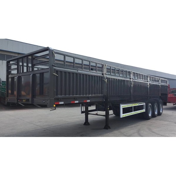 Quality Versatile 60T Side Wall Cargo Trailer For Bulk Cargo Transportation for sale