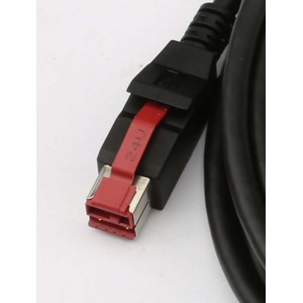 Quality 24V Powered USB Cable 24V To Hosiden USB-B Cable Printer for sale