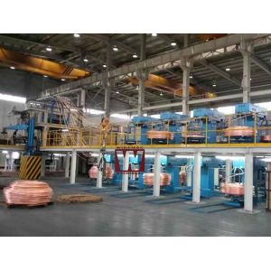 Quality Turn Key 8mm To 20mm Upward Copper Rod Continuous Casting Machine for sale