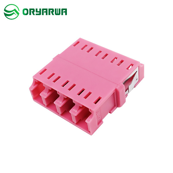 Quality Welded Injection LC Quad Singlemode Multimode Fiber Optic Adapter for sale