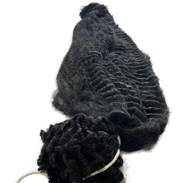 Quality Virgin Dope Dyed Black Uncutted Polyester Tow For Spinning 1.2D for sale
