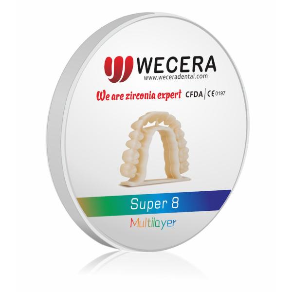 Quality 100% Precise Scaling Factor and Chemical Solubility 100 μg/cm2 for Multilayer Zirconia Disc for sale