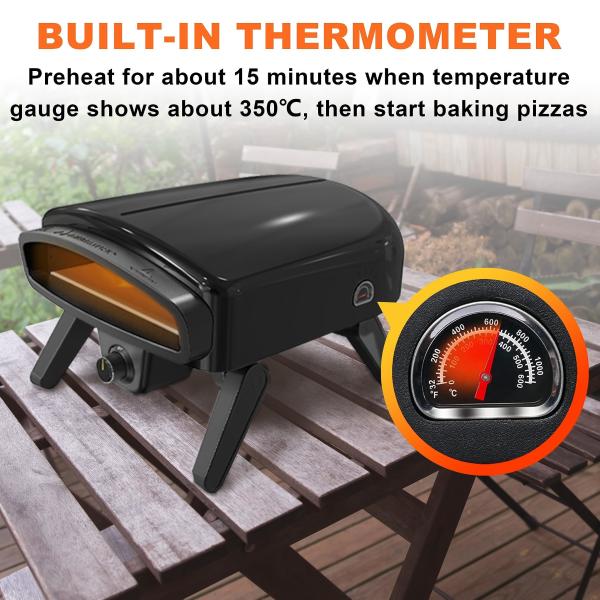Quality Convenient 14 Inch CE Home Pizza Maker with Digital Timer Control and Foldable for sale