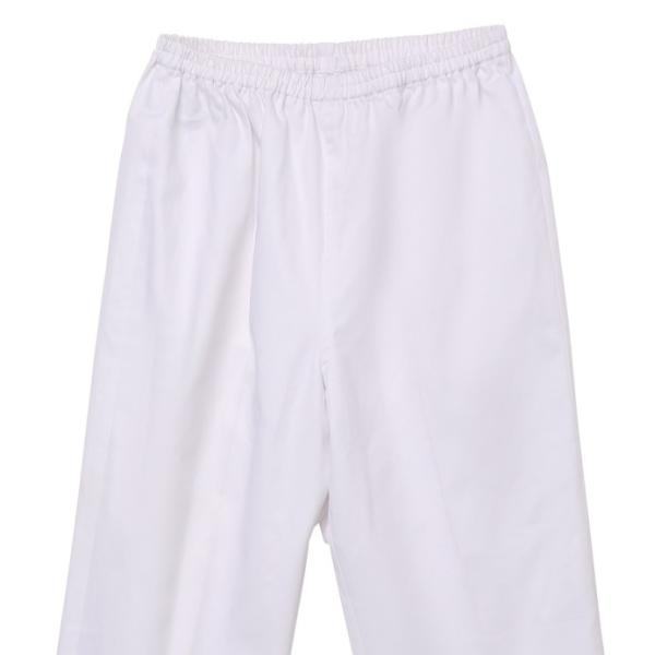 Quality Polyester65% Cotton35% Elastic Waist White Chef Pants for sale