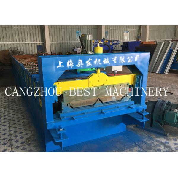 Quality 760 / 820 Clip Self Lock Roofing Wall Panel Sheet Roll Forming Machine Chain Driven Type\ for sale