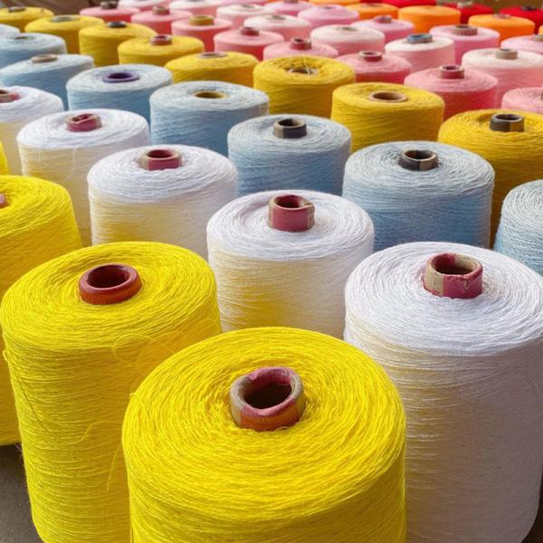 Quality Fancy Sewing Polyester Spun Yarn Custom Ring Hot Fabric Polyester Viscose for sale