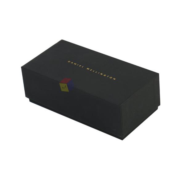 Quality Customizable Men's Gift Boxes Luxury Matte Black Rigid Cardboard Razor Blade for sale