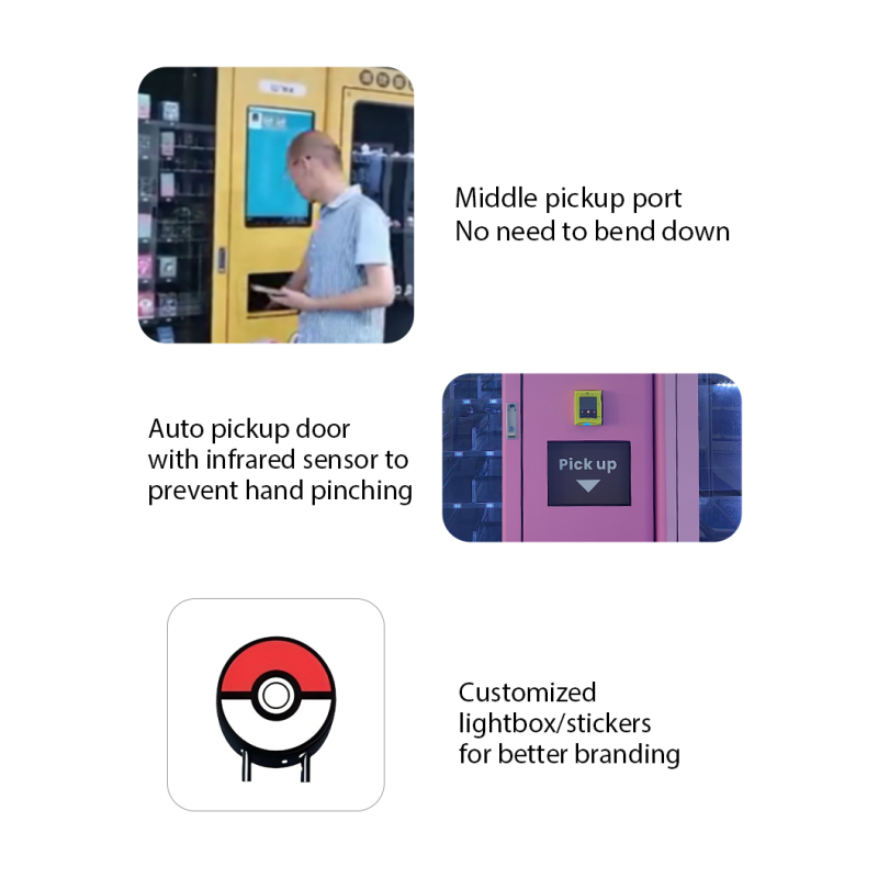 Pokémon Vending Machine with Customized Graphics Nayax Card Reader Spanish UI for European Market