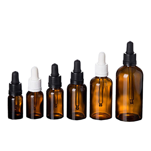 Quality Cosmetics 50ml Brown Dropper Bottles With Childproof / Pilfer Proof Cap for sale