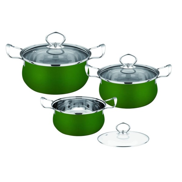 Quality Ss410 # Stainless Steel Non Stick Cookware , Home Kitchen  Pan Set ECO - Friendly for sale