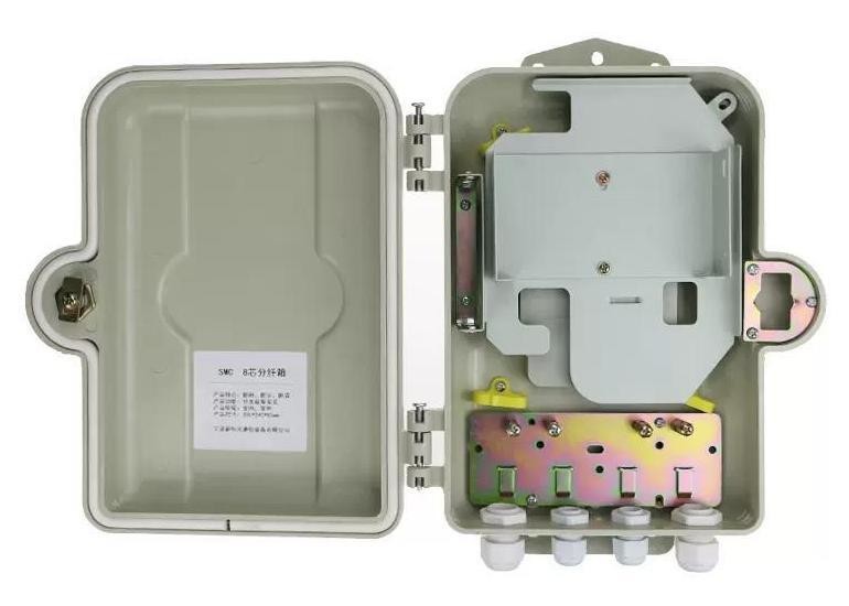 Quality SMC Outdoor Fiber Optic Distribution Box Junction 24 Cores IP65 for sale