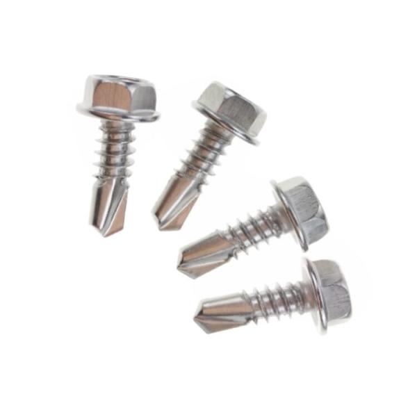 Quality Thread Washer Head Self Drilling Screw Stailess Steel External Hex Drive for sale