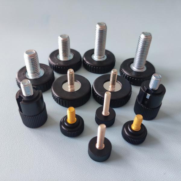 Quality Knurled Flat Head Thumb Screw M8X25mm Plain Finish Customized for sale