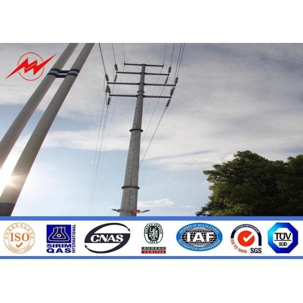 Quality Hot dip galvanization electrical power pole for over headline project for sale