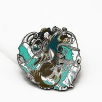 Quality Custom Metal lapel pin badges Anime Character Hard Enamel Pin Badges with giltter for sale