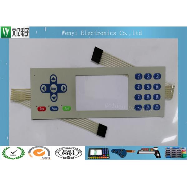 Quality Clear LCD Window Embossing Membrane Switch Keypad With High Glossy for sale