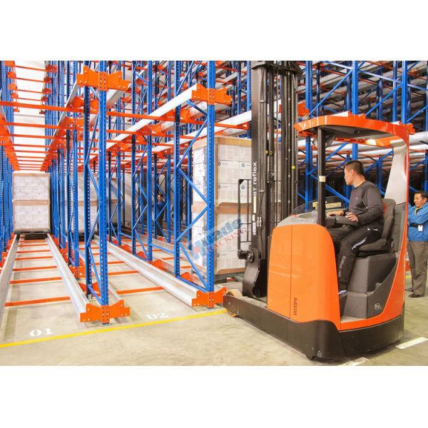 Quality Semi Automated Orange 35-45 M / Min Radio Shuttle Racking For Logistic for sale