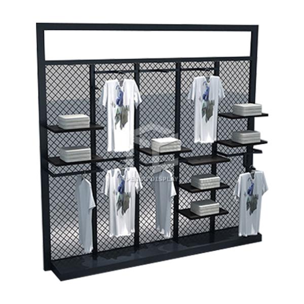 Quality Hanging Garment Display Rack Shop With Wheels Suit Clothing Display Rod Stands Metal for sale
