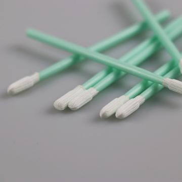 Quality China Manufacture Industrial Green Handle Disposable Polyester Swabs For for sale