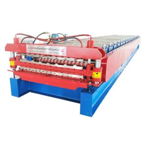 Quality Full Automatic Double Layer Roll Forming Machine Power 5.5 Kw Size 7000*1500 for sale