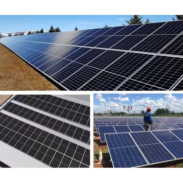 Quality 182mm Half Cut Cell Monocrystaline Silicon 420W-440W All Black Mono Solar Panel for sale