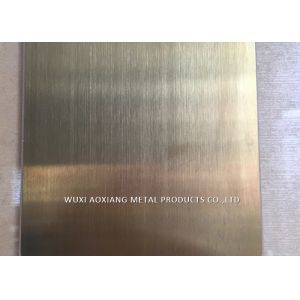 Quality 304 Stainless Steel Slit Edge Plate Decorative Surface Finish Rose Golded for sale
