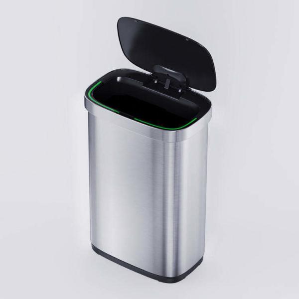 Quality Automatic Rectangle Touchless Smart Trash Can ，SS Smart Sensor Garbage Bin for sale
