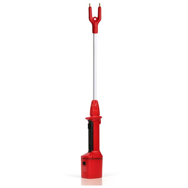 Quality Flat Bottom Livestock Electric Shocker ABS Rechargeable Cattle Prodder With 33cm Shaft for sale