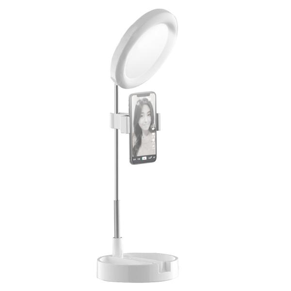 Quality Live Streaming 6W Ring Light With Mirror And Phone Stand for sale