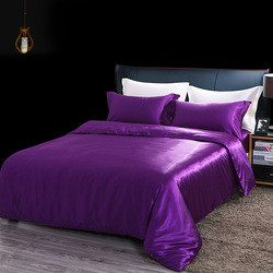 Quality Full Size 4 Pcs 19mm Nordic Pure Mulberry Silk Bedding Set Customized for sale