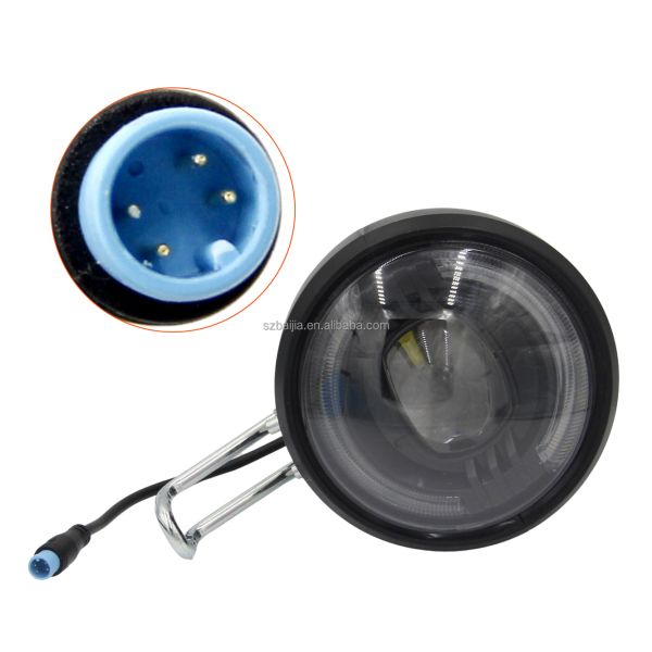 Quality Super Bright Long Range Ebike Headlight With 4 Pin LED Front Light Electric for sale