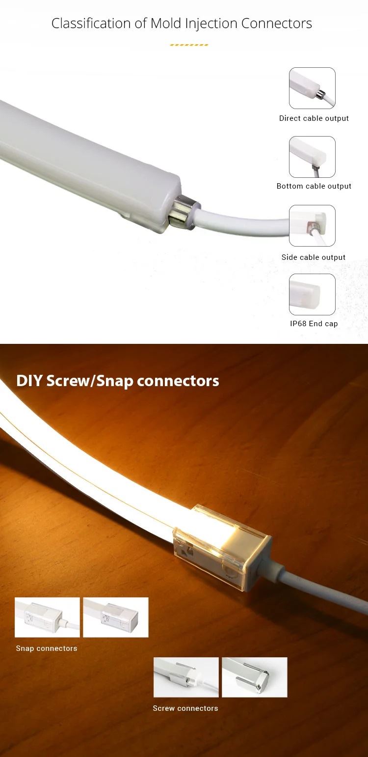 Three Side Emitting Flexible PVC LED Neon Strip Light 11