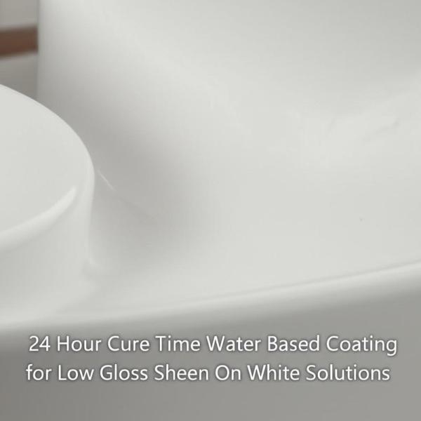 Quality 24 Hour Cure Time Water Based Coating for Low Gloss Sheen on White Solutions for sale