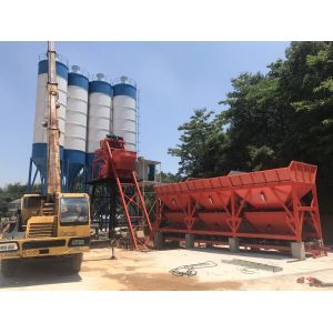 Quality 75m3/H Stationary Concrete Batching Plant Machine Mix 60TPH for sale