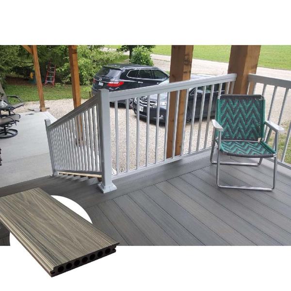 Quality Non Toxic Pollution Capping Deck Boards Anti Rot Stone Grey Wood 157x22mm for sale