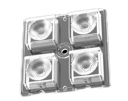 Quality ROSH 50x50MM LED Lens Flood Light , Scratch Resistance Floodlight Lens for sale