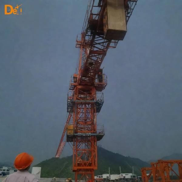Quality 6010-8 Used ZOOMLION Tower Crane 6Ton Lifting Old Building Site Crane for sale