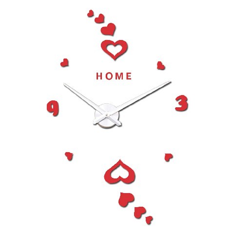 Quality Arabic Digital Heart Romantic Wall Art Clock Home Decor Large 3D Hanging Wall for sale